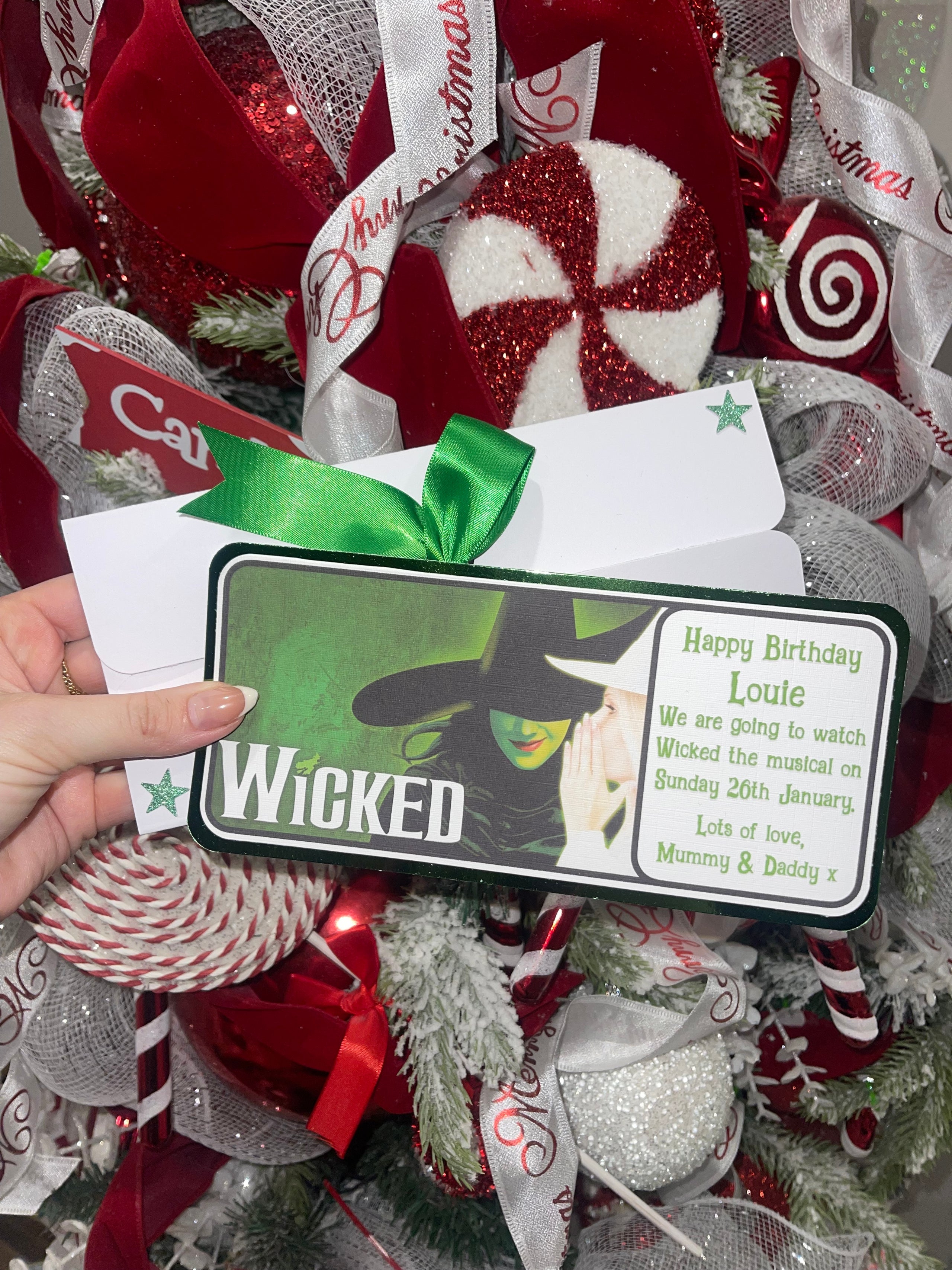 Wicked - The Musical Voucher / Ticket | Keepsakes That Sparkle